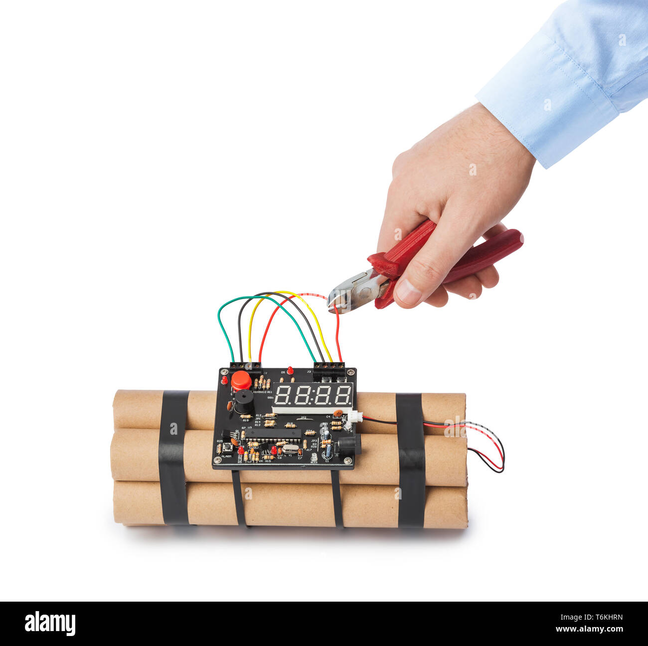 Tnt dynamite red bomb timer hi-res stock photography and images - Alamy