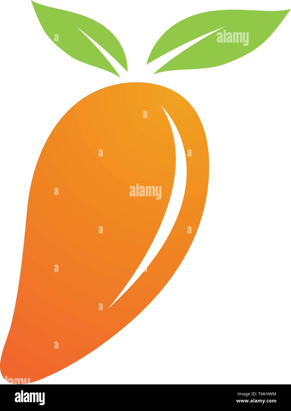 Mango in flat style. Mango vector logo. Mango icon Stock Vector Image ...