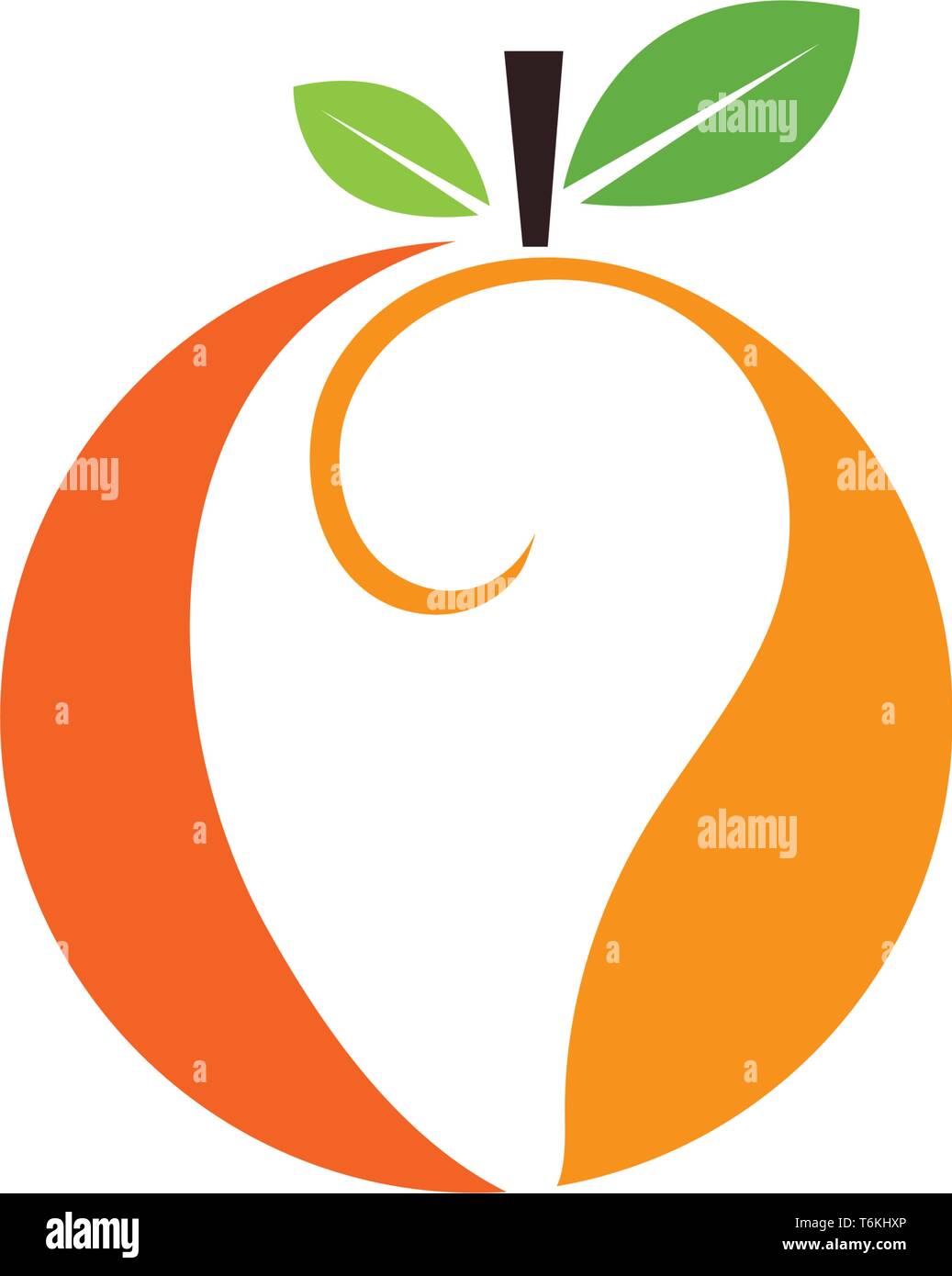 Mango in flat style. Mango vector logo. Mango icon Stock Vector Image ...