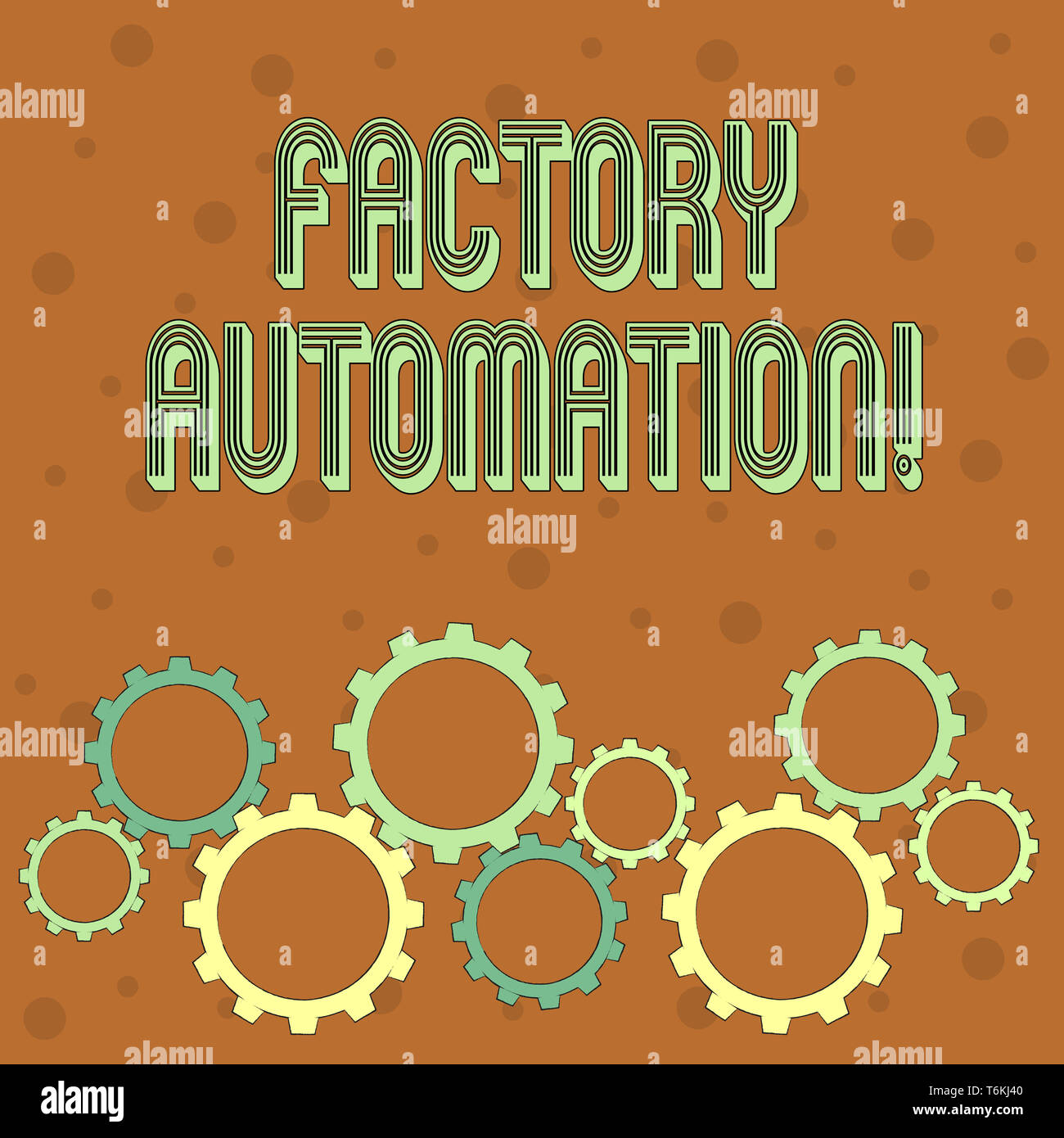 Conceptual Hand Writing Showing Factory Automation Concept Meaning Automatic Operation And