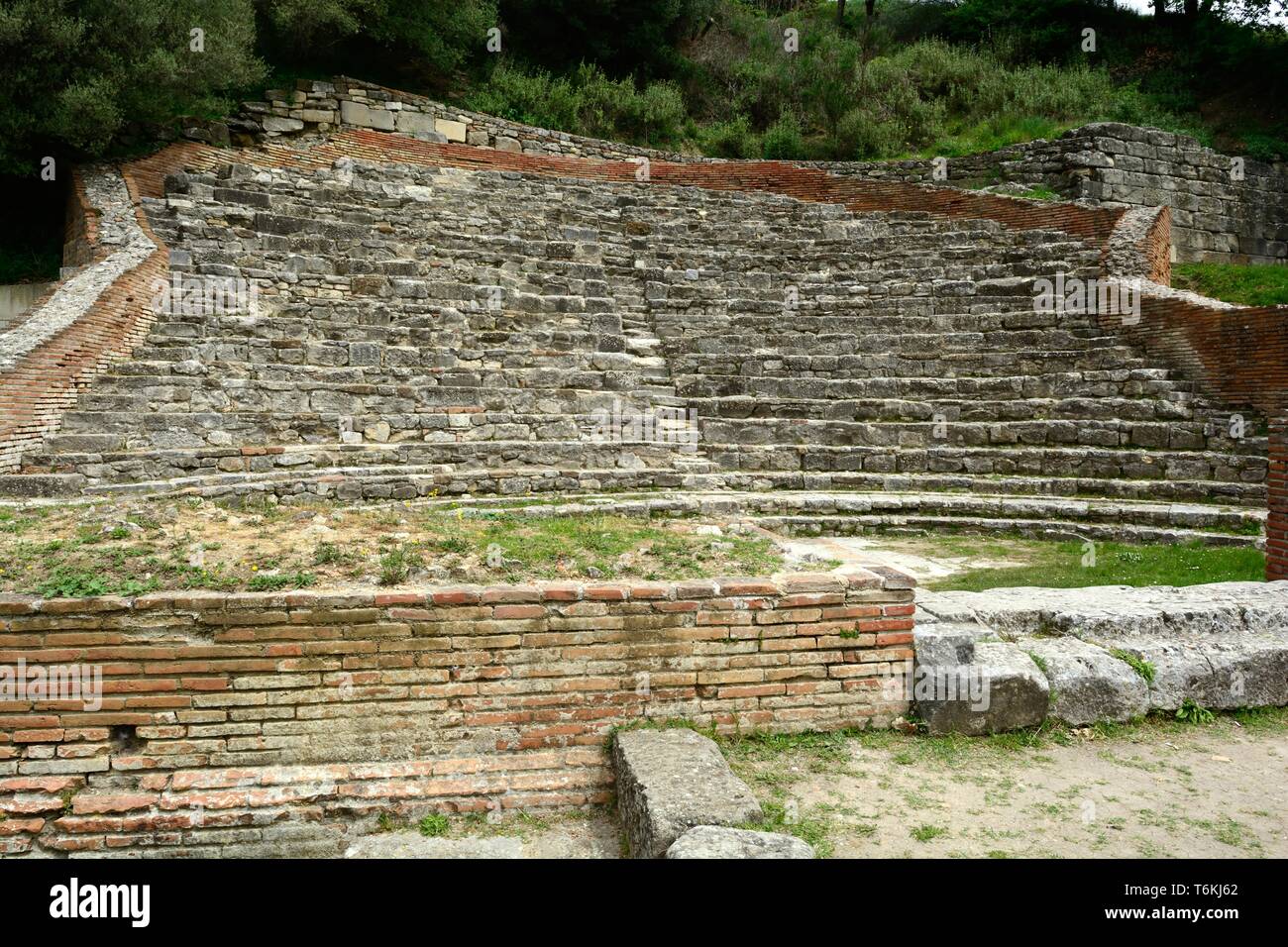 Amphitheatre at the ancient city of Apollonia Albania Stock Photo - Alamy