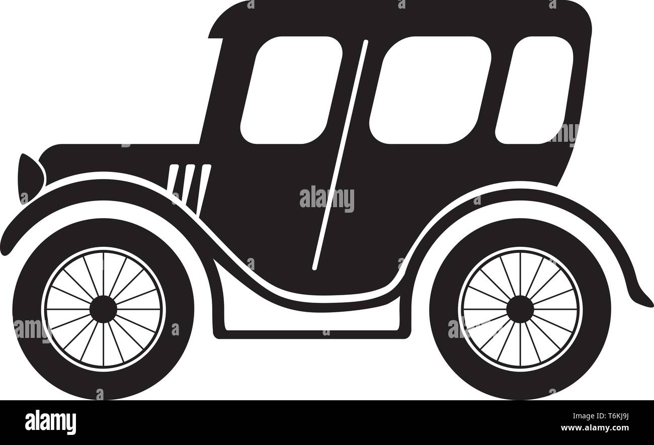 Classic vintage style car or automobile in vector Stock Vector Image ...