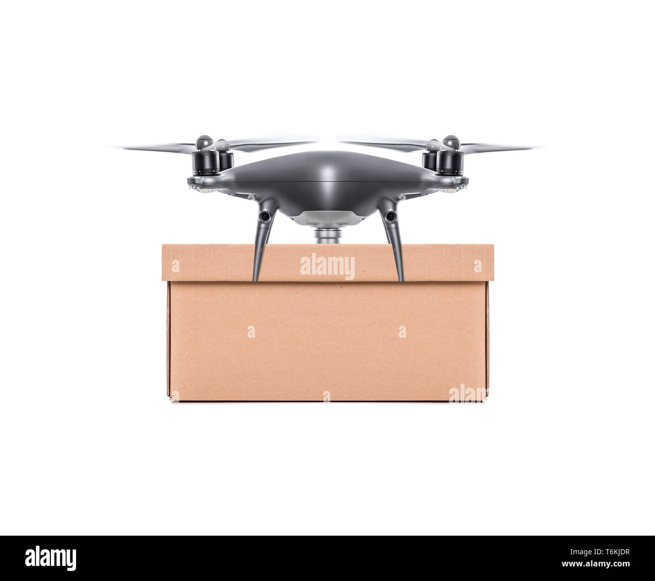 Package delivery drone concept Cut Out Stock Images & Pictures - Alamy