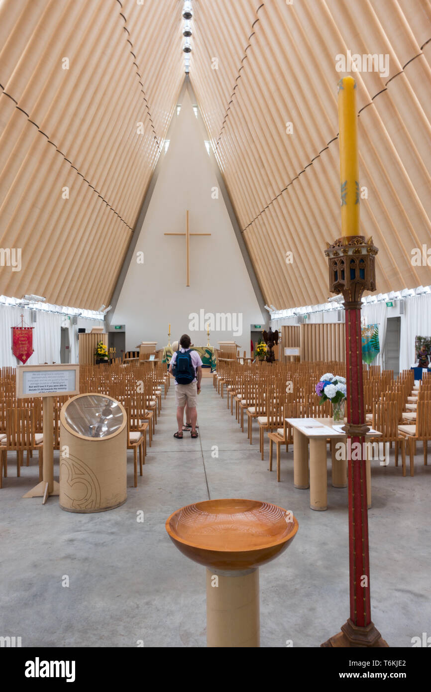 Shigeru ban cardboard cathedral hi-res stock photography and images - Alamy