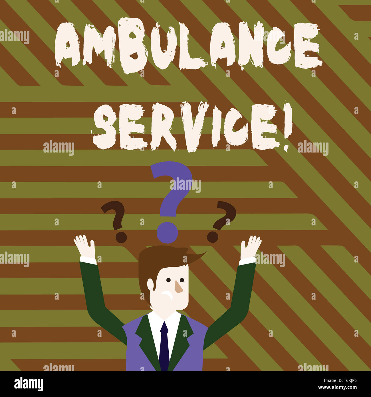Conceptual hand writing showing Ambulance Service. Concept meaning ...