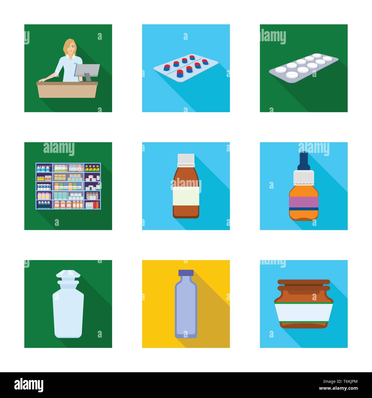 Drugs counter Stock Vector Images - Alamy