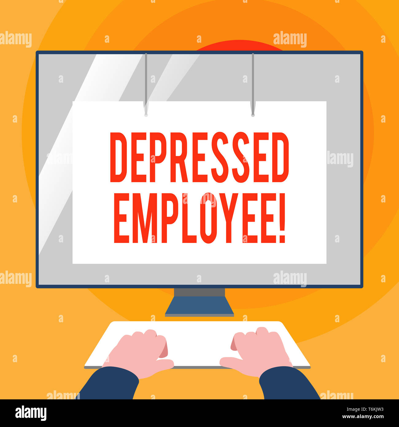 Word writing text Depressed Employee. Business photo showcasing worker ...