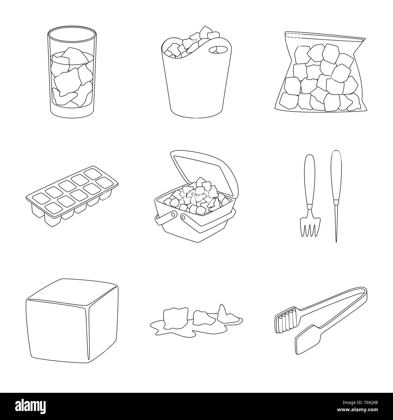 ice,bucket,form,freezer,fridge,knife,cube,tongs,glass,fork,dishware,bar ...