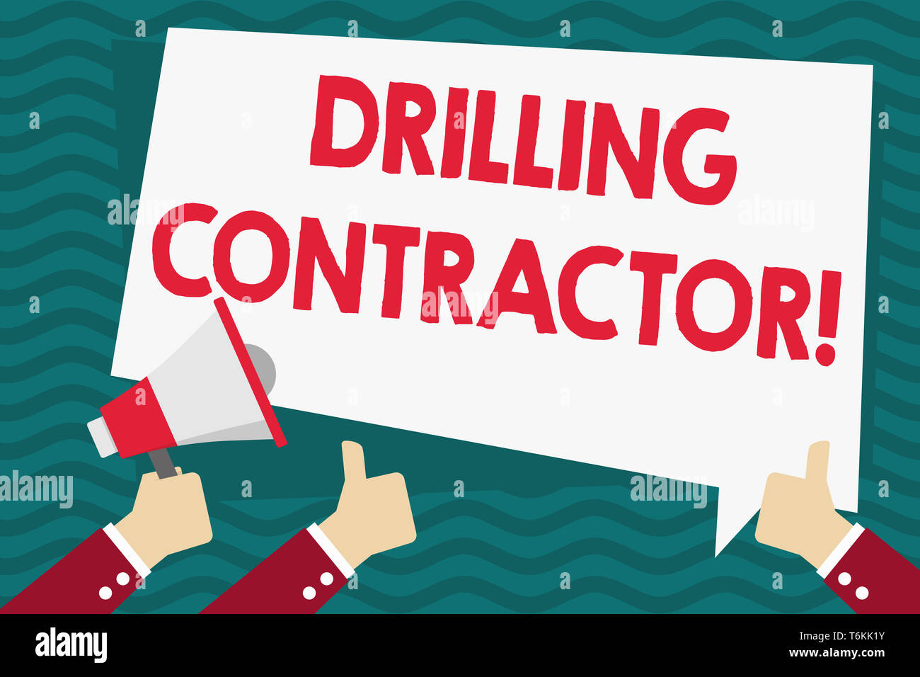 Handwriting text Drilling Contractor. Conceptual photo contract their ...