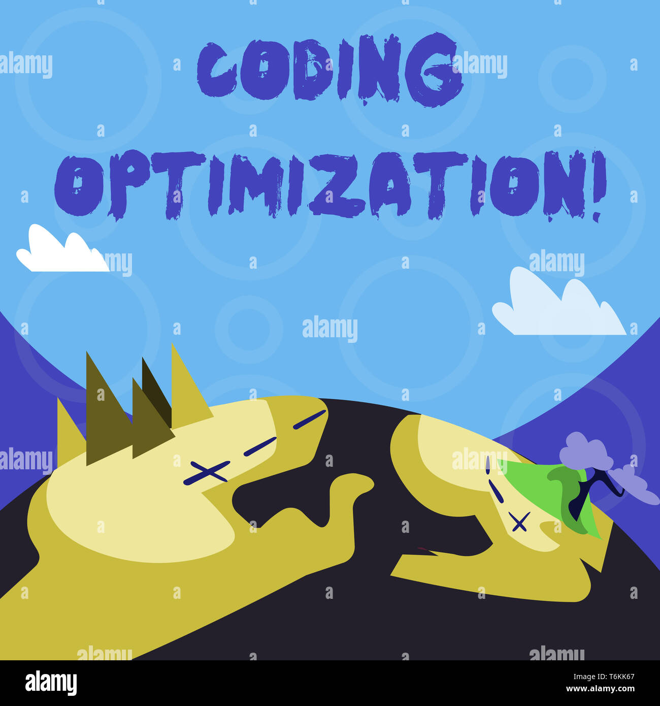 Conceptual hand writing showing Coding Optimization. Concept meaning ...