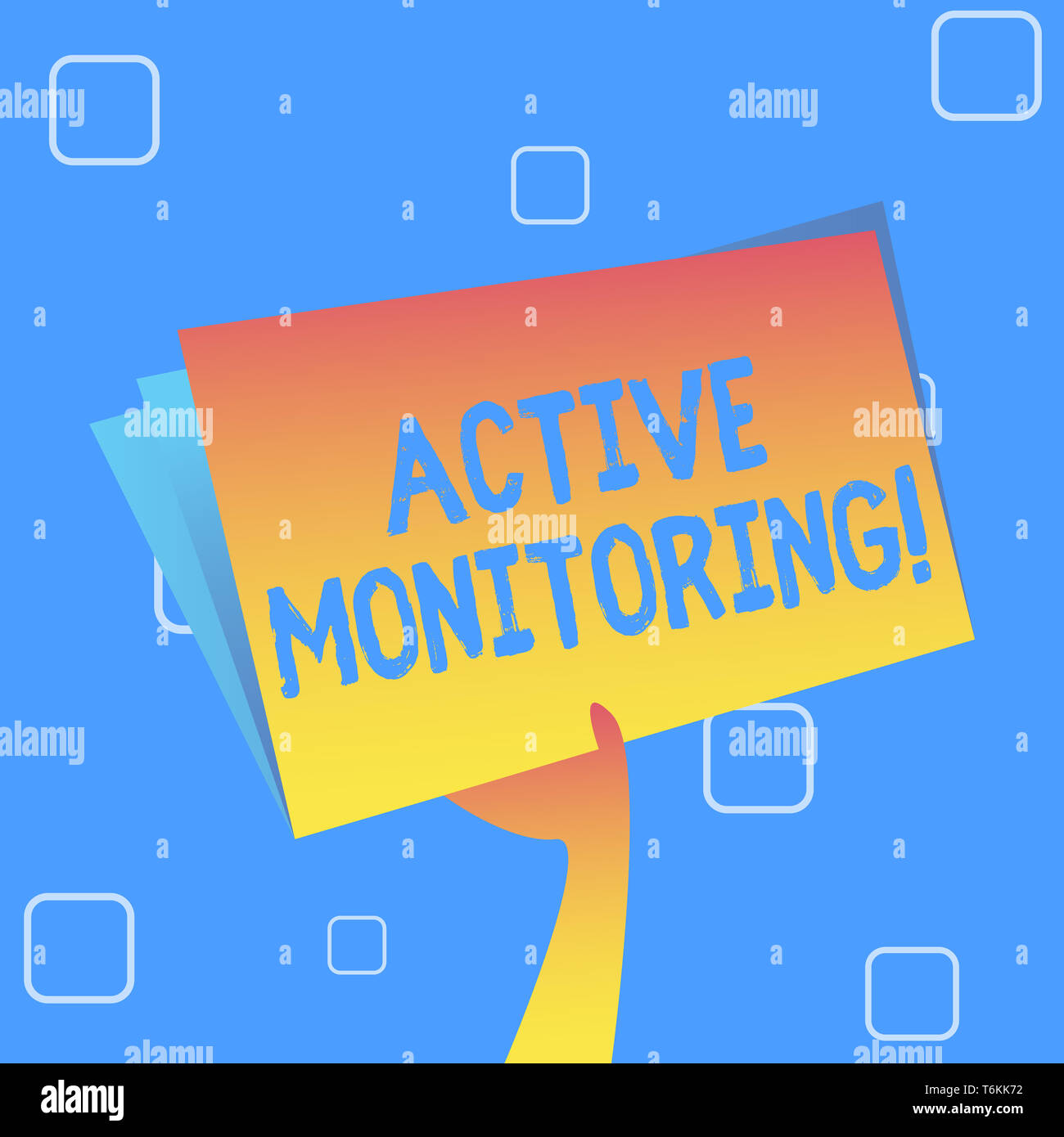 Handwriting text Active Monitoring. Conceptual photo demonstrating ...