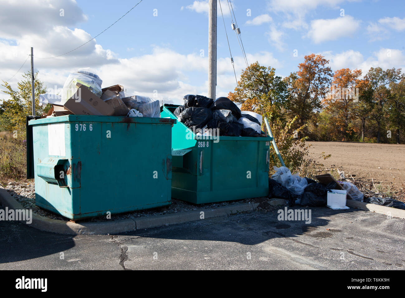 Human Consumption Waste Bins Garbage Collection Pile Containers Stock ...