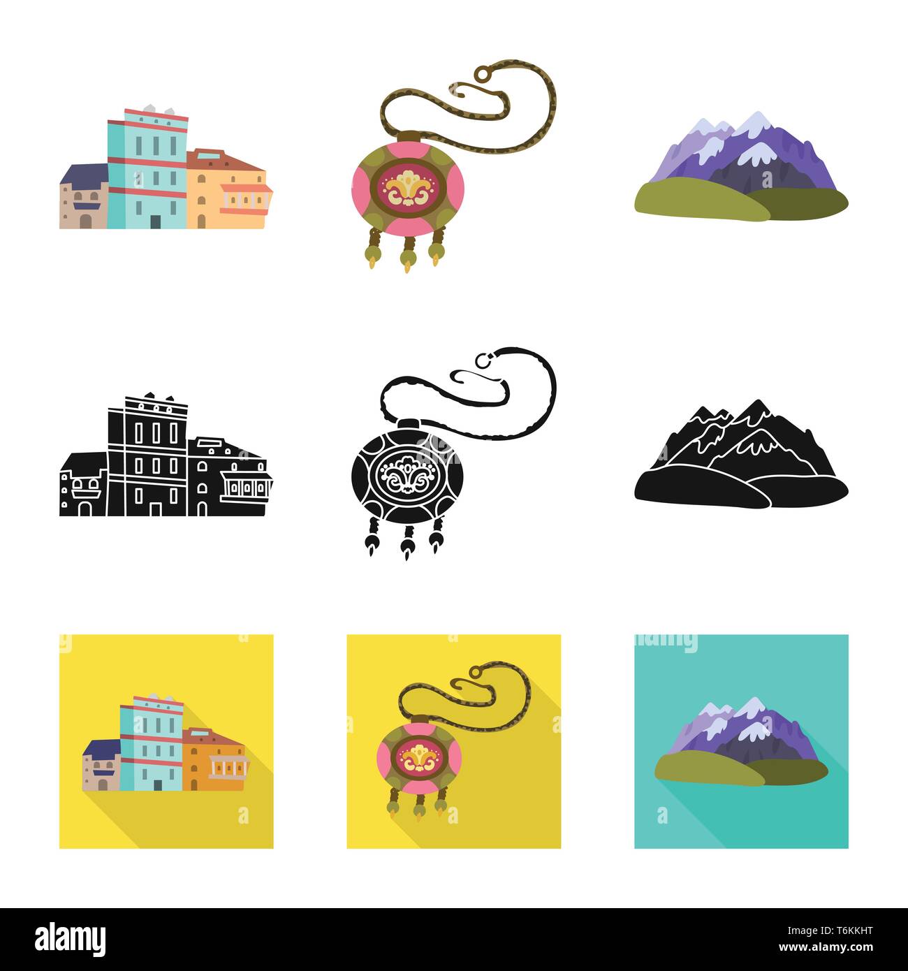 Vector design of culture and sightseeing logo. Collection of culture ...