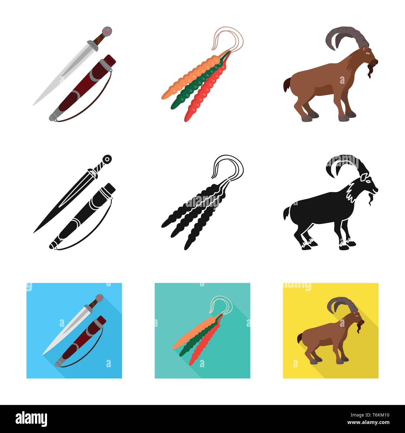 Vector design of culture and sightseeing sign. Collection of culture ...