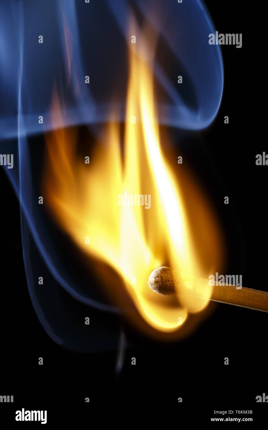 Fire and smoke Stock Photo - Alamy