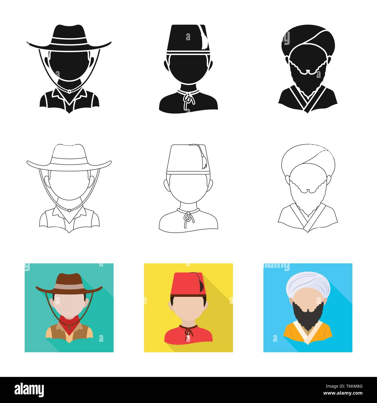 Vector design of imitator and resident sign. Set of imitator and ...