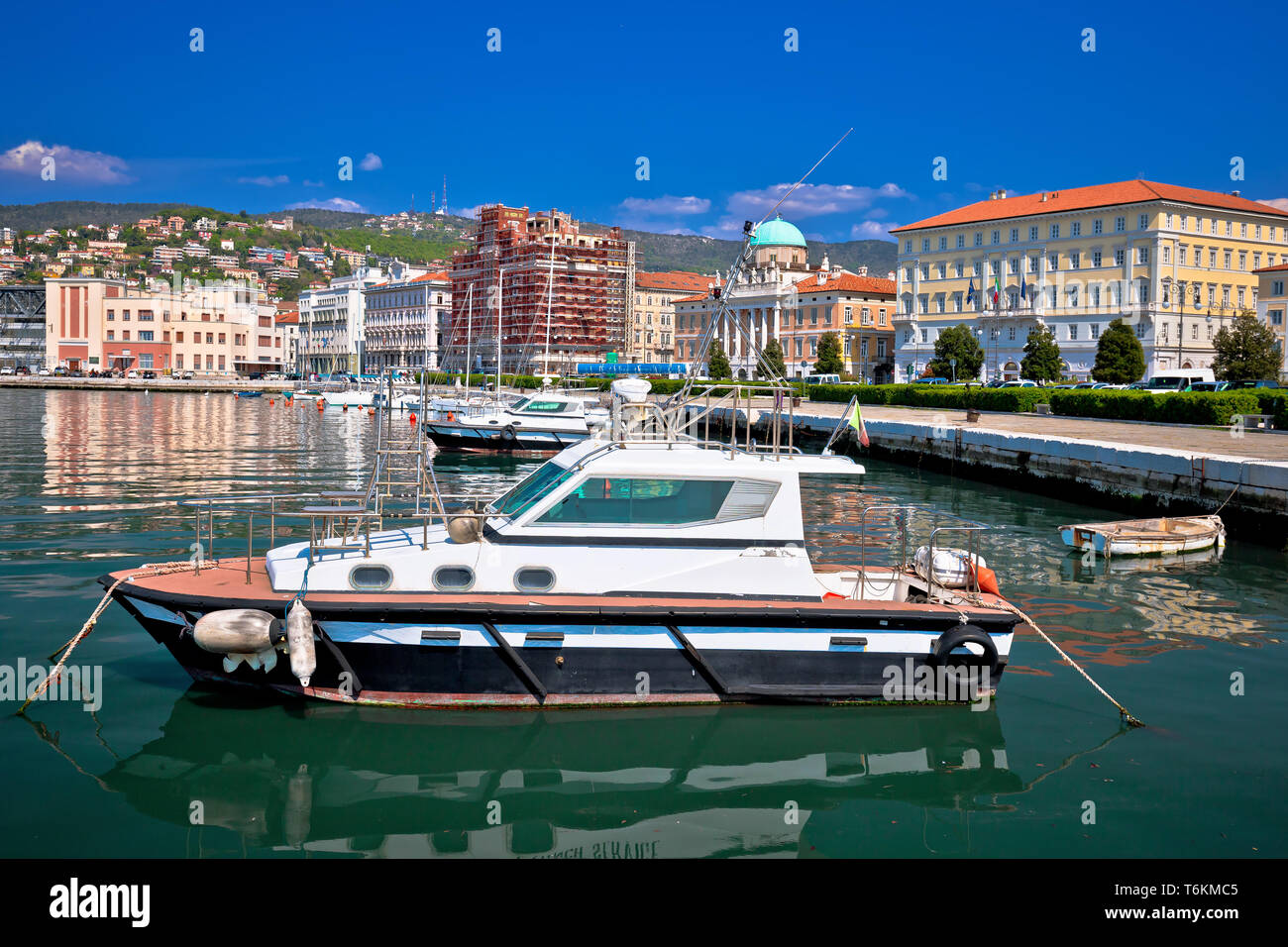 City of Trieste waterfront and harbor view, Friuli Venezia Giulia ...