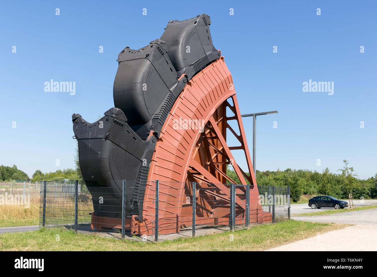 Detail bucket wheel digging excavator open pit coal mines Germany Stock ...
