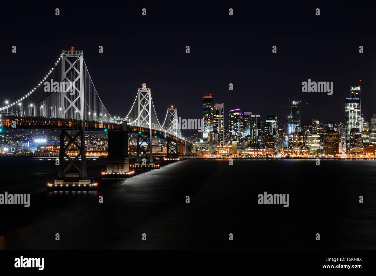 Capturing the bay bridge and san francisco long exposure Stock Photo ...