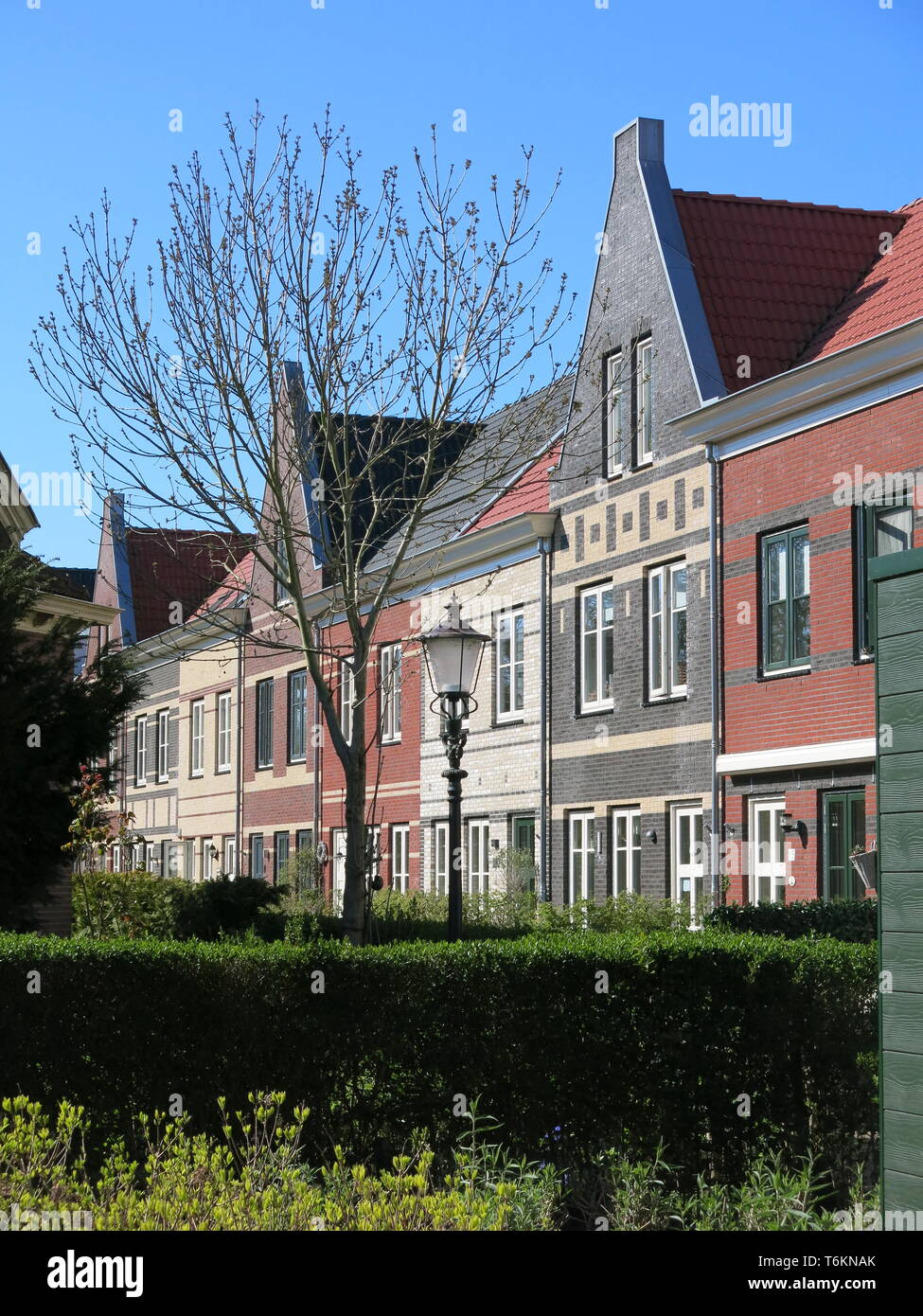 A row of smart Dutch houses at Snouck van Loosen Park; a planned ...