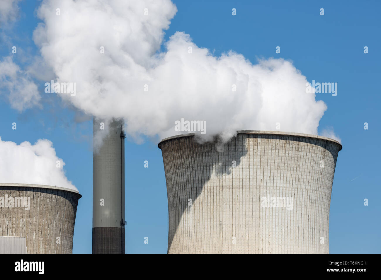 Cooling Tower Coal Fired Power Plant High Resolution Stock Photography ...
