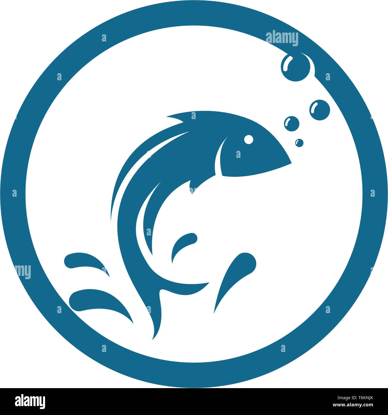 Fish logo template. Creative vector symbol Stock Vector Image & Art - Alamy