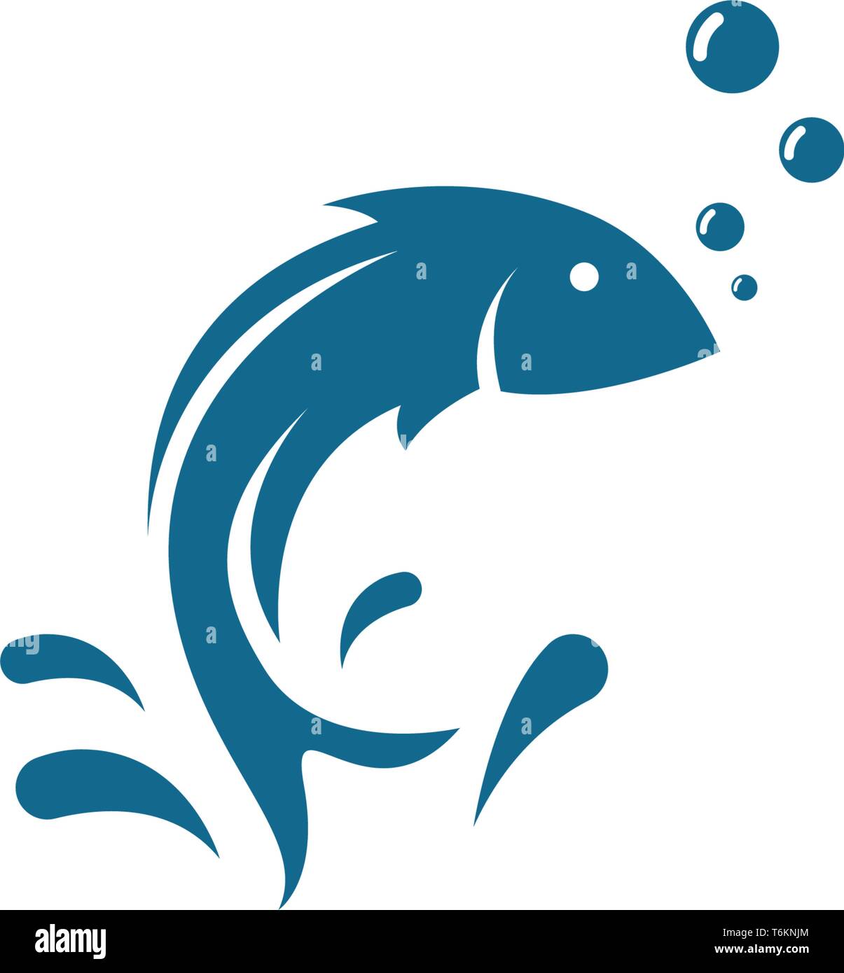 Fish logo template. Creative vector symbol Stock Vector Image & Art - Alamy