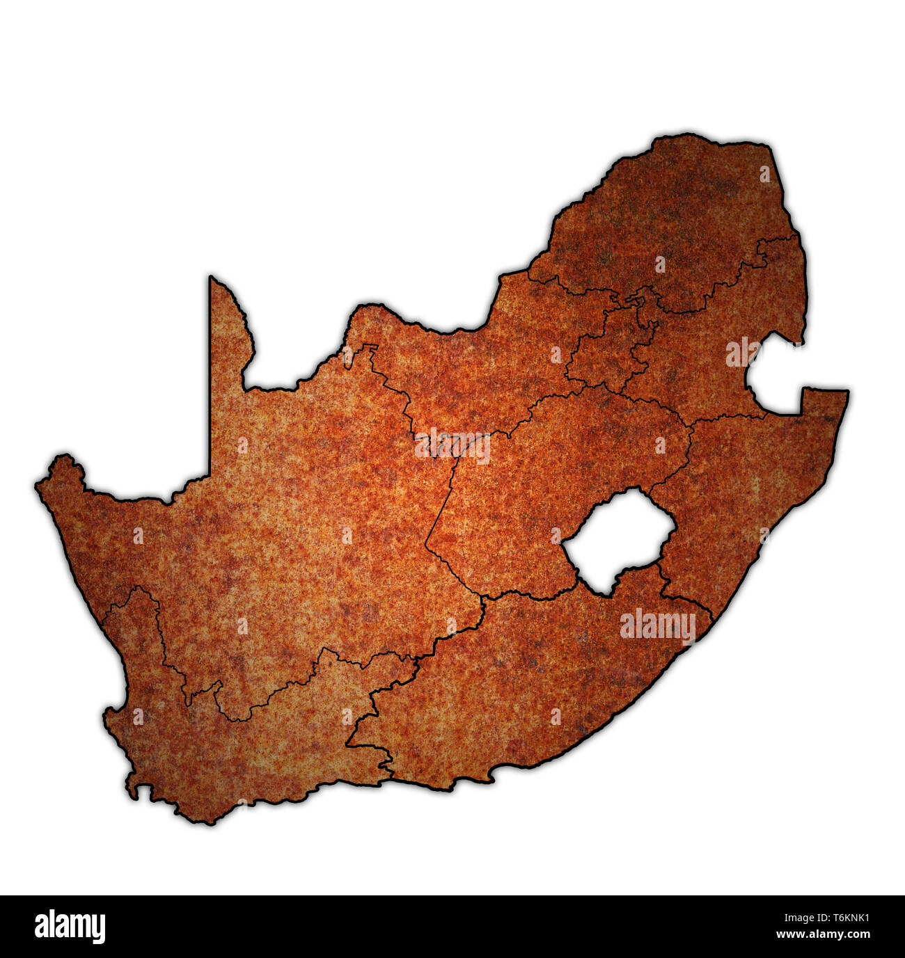 Map of africa with border outlines hi-res stock photography and images ...
