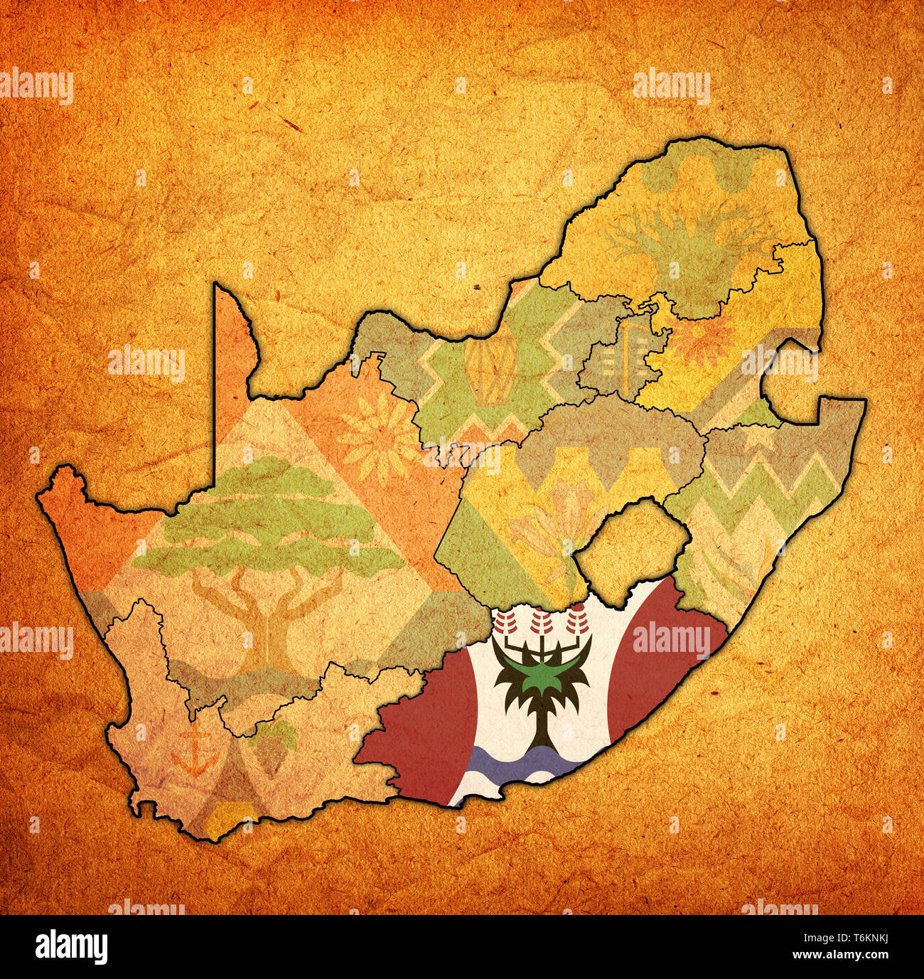 Map of south africa eastern cape hi-res stock photography and images ...
