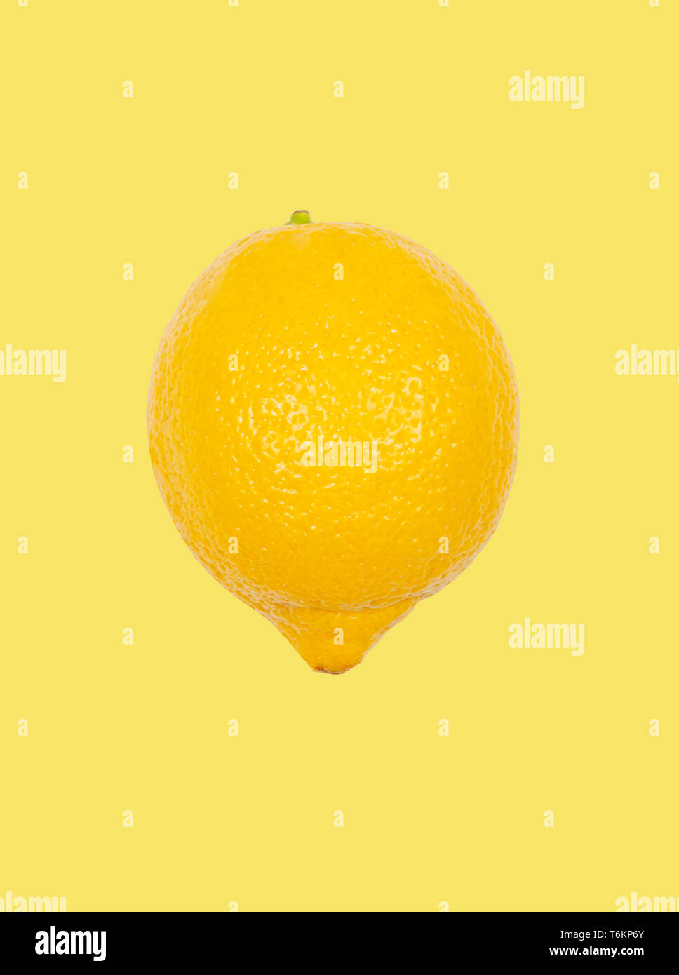 Fresh lemon levitate in air on yellow background. Concept of fruit ...