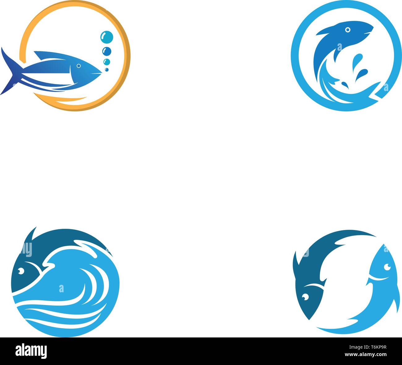 Fish logo template. Creative vector symbol Stock Vector Image & Art - Alamy