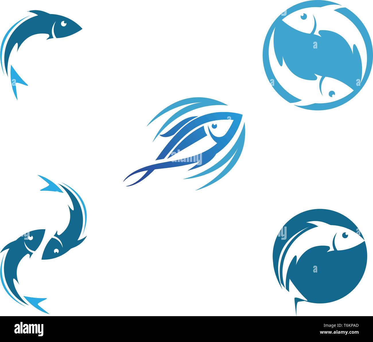 Fish logo template. Creative vector symbol Stock Vector Image & Art - Alamy