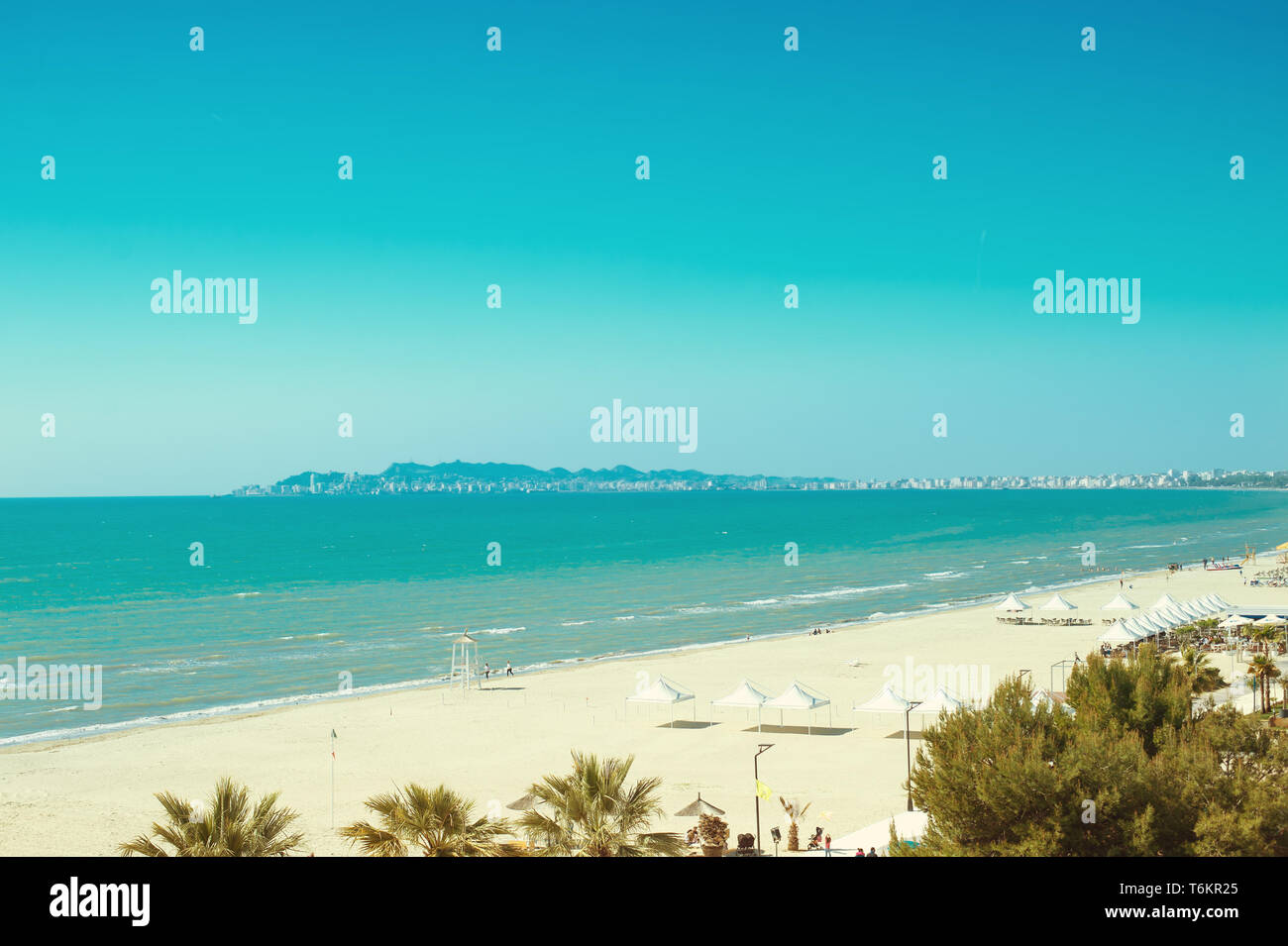 Aerial view beach durres hi-res stock photography and images - Alamy