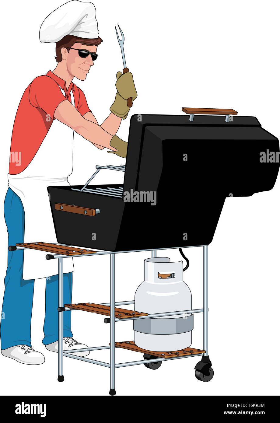 Barbecue Vector Illustration Stock Vector Image & Art - Alamy