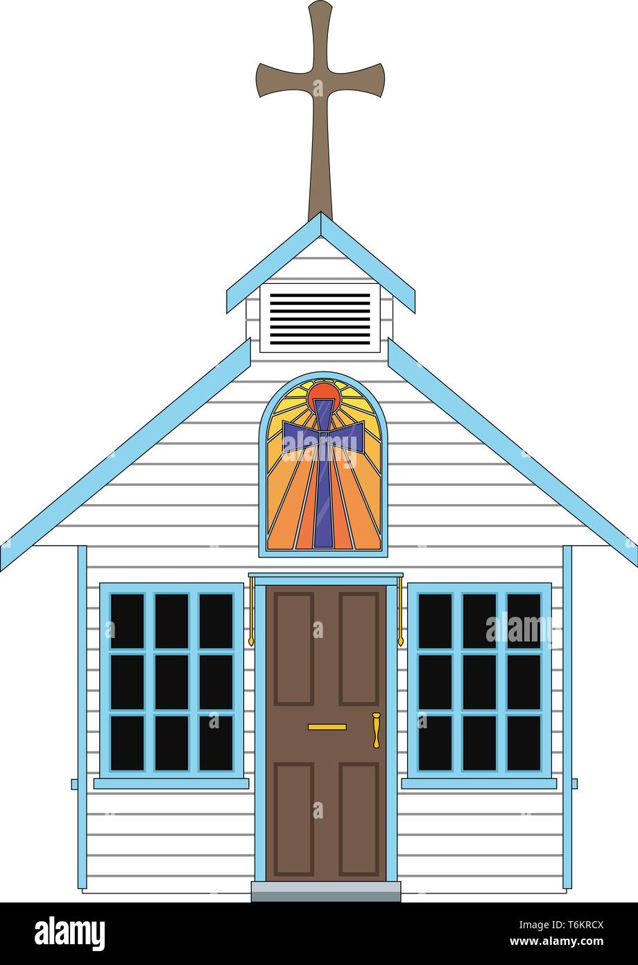 Church Vector Illustration Stock Vector Image & Art - Alamy