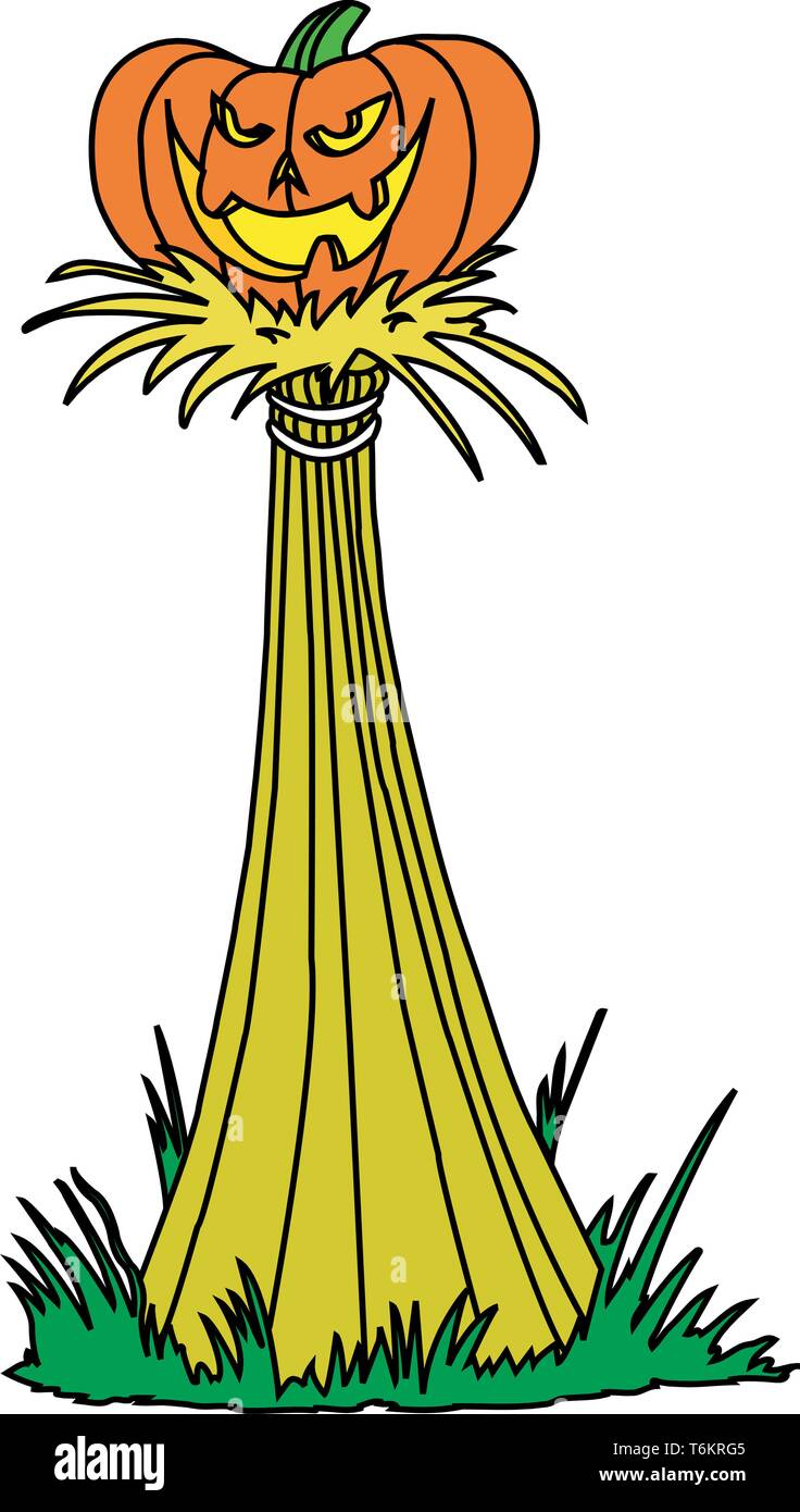 Carved jack lantern pumpkin in Stock Vector Images - Alamy