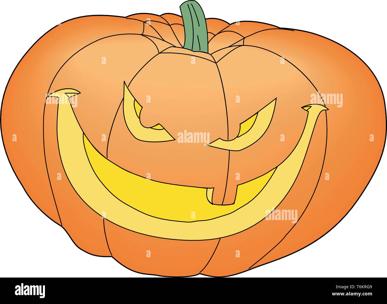 Pumpkin Vector Illustration Stock Vector Image & Art - Alamy