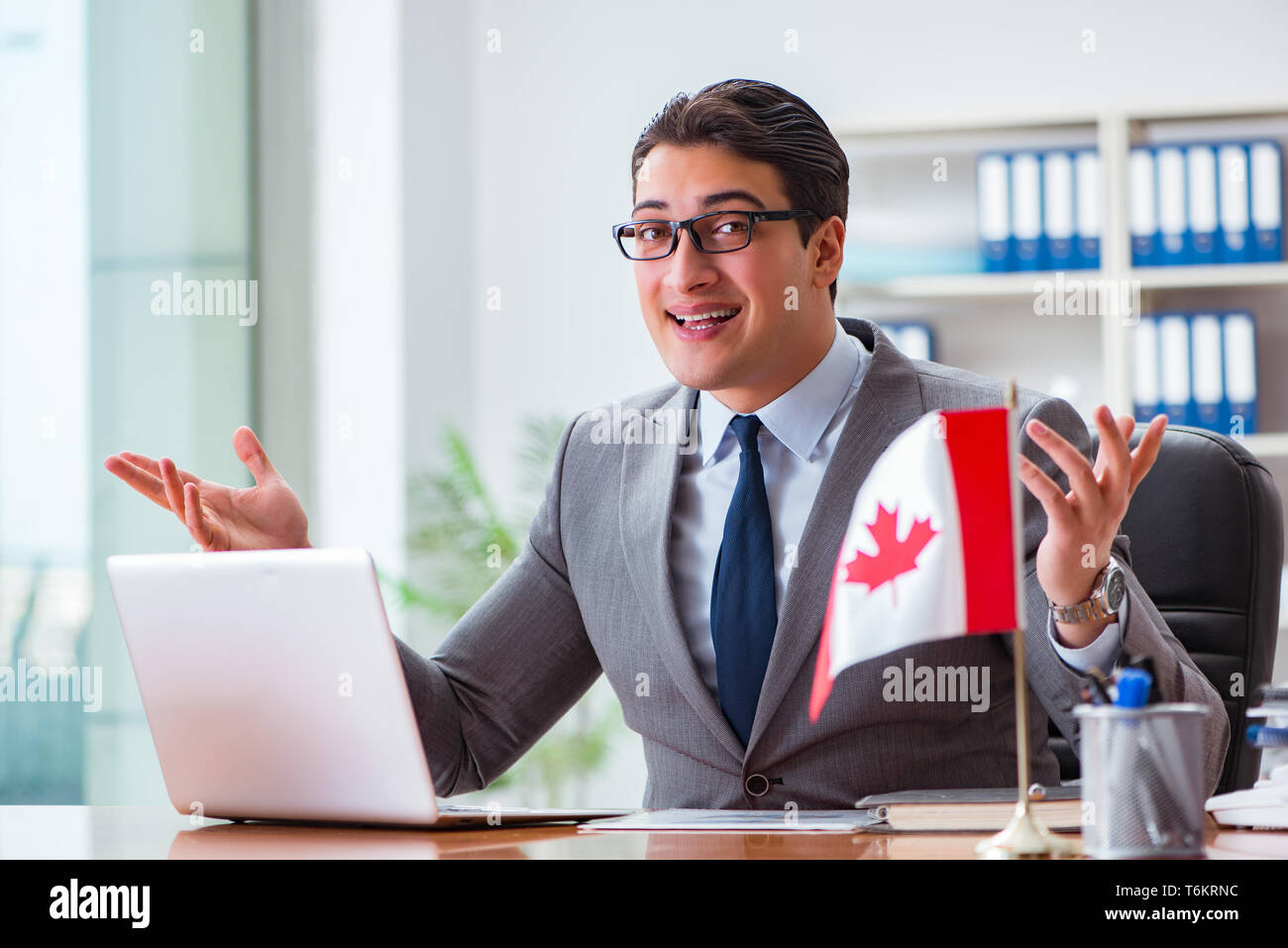Showing canadian national flag hi-res stock photography and images - Alamy