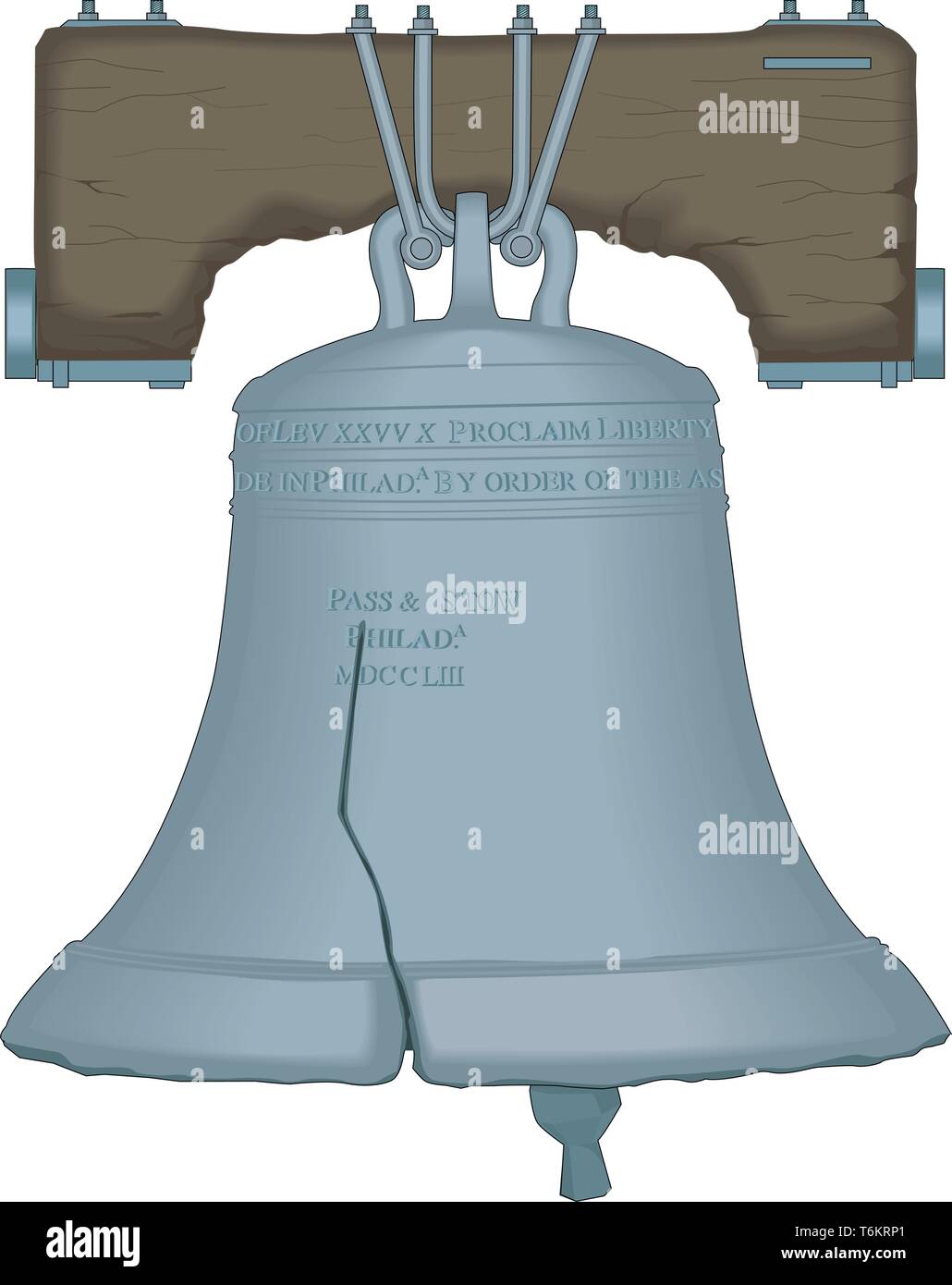 Liberty Bell Vector Illustration Stock Vector Image & Art - Alamy