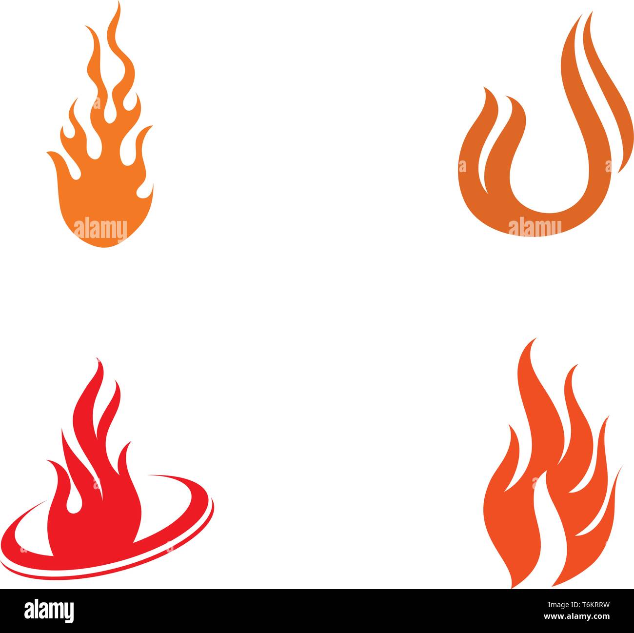 fire flame hot logo vector illustration Stock Vector Image & Art - Alamy