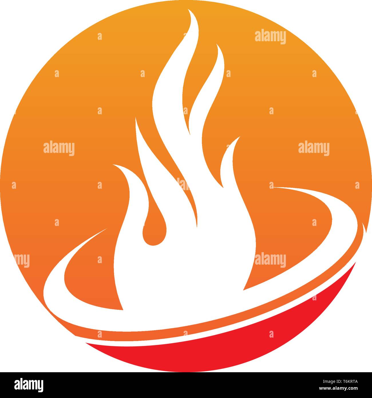 fire flame hot logo vector illustration Stock Vector Image & Art - Alamy
