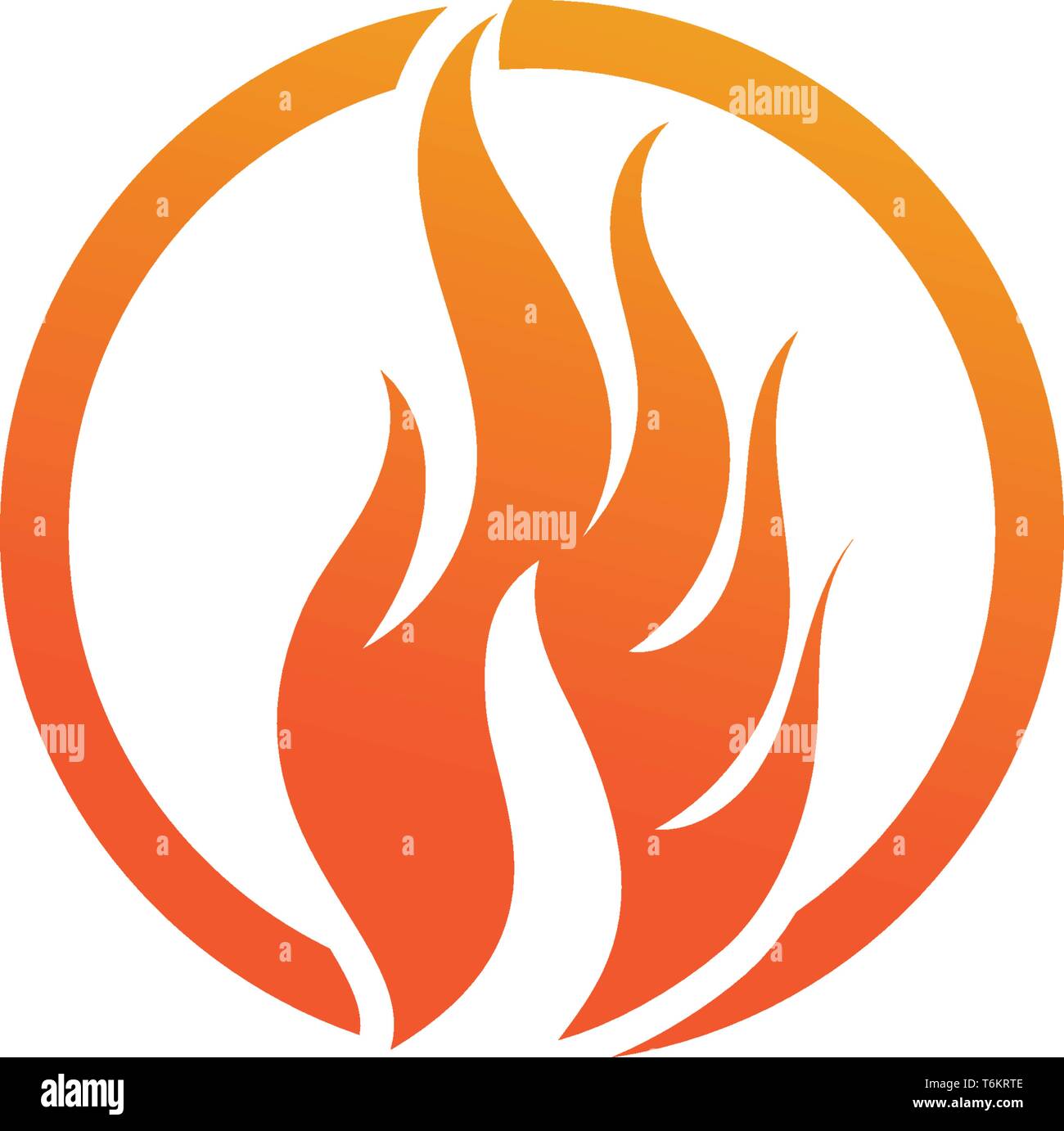 fire flame hot logo vector illustration Stock Vector Image & Art - Alamy