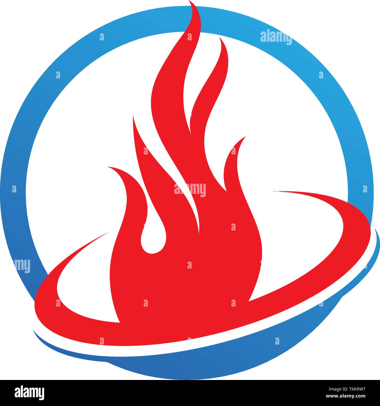 fire flame hot logo vector illustration Stock Vector Image & Art - Alamy