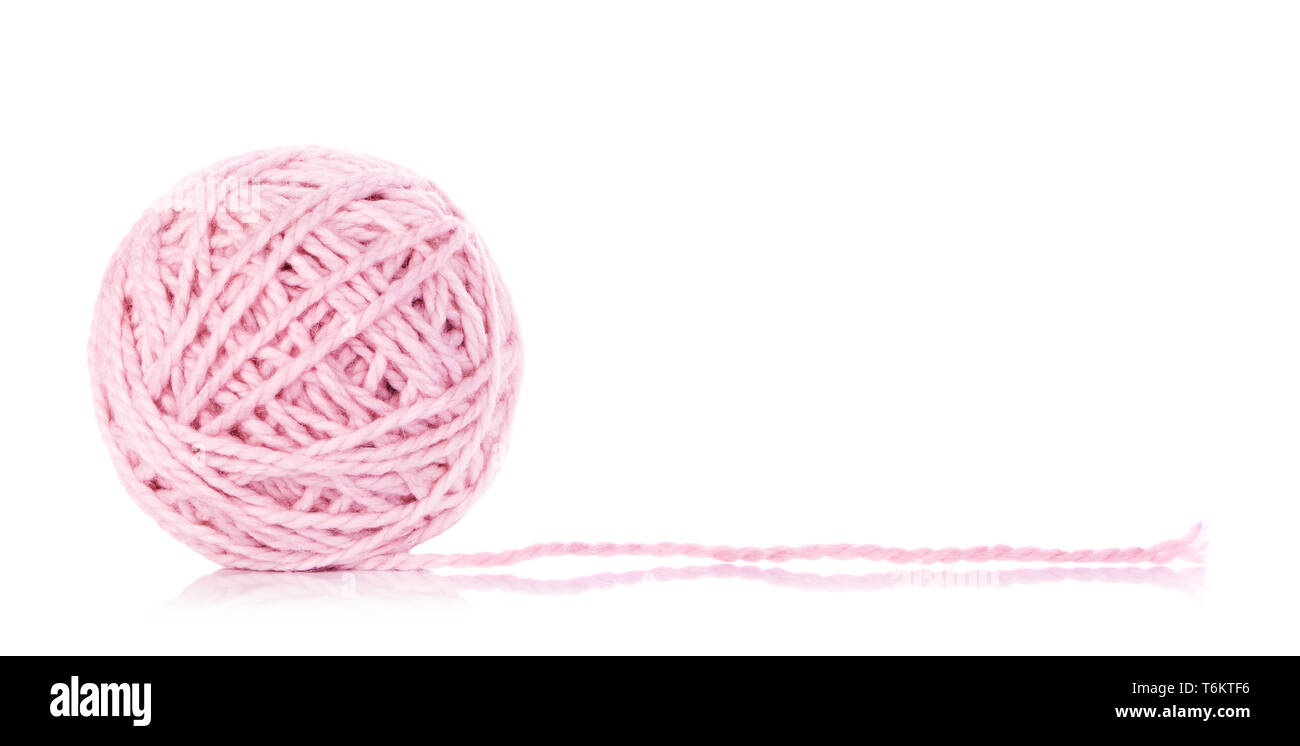 Pink Yarn Ball Stock Photo - Alamy