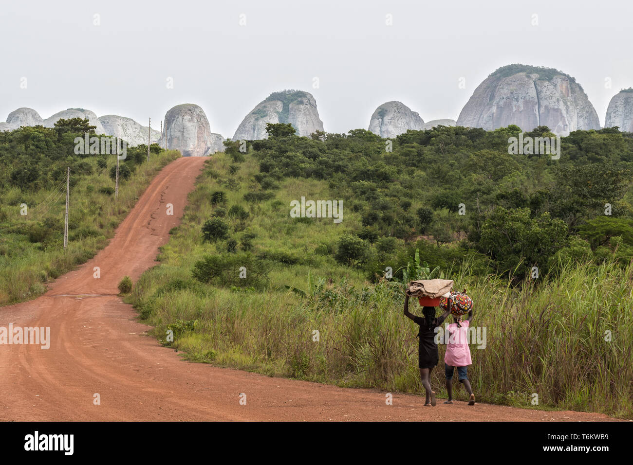 Africa's landscape - Black Stones of Pungo Andungo in Angola Stock ...