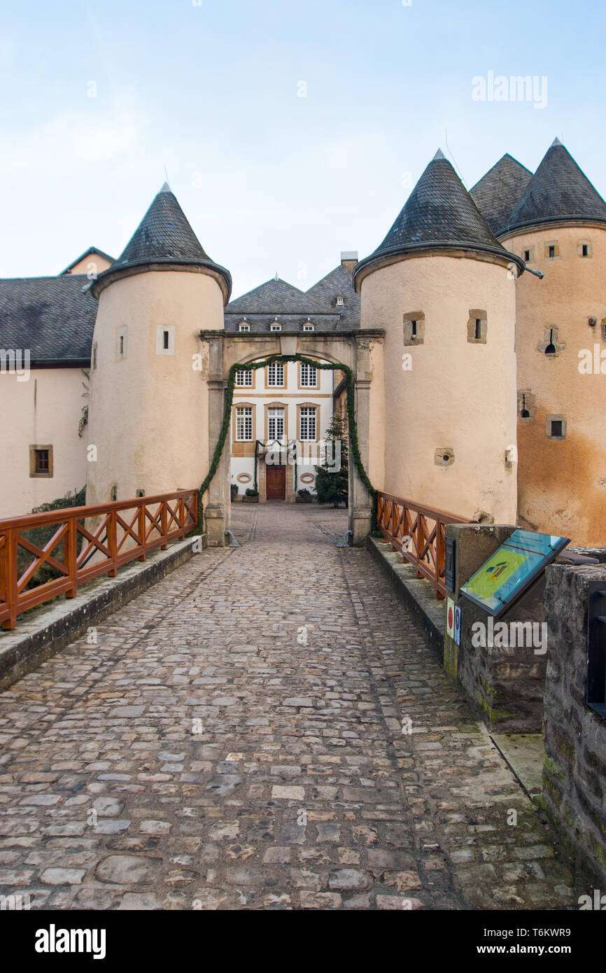 Castle in Bourglinster Stock Photo - Alamy