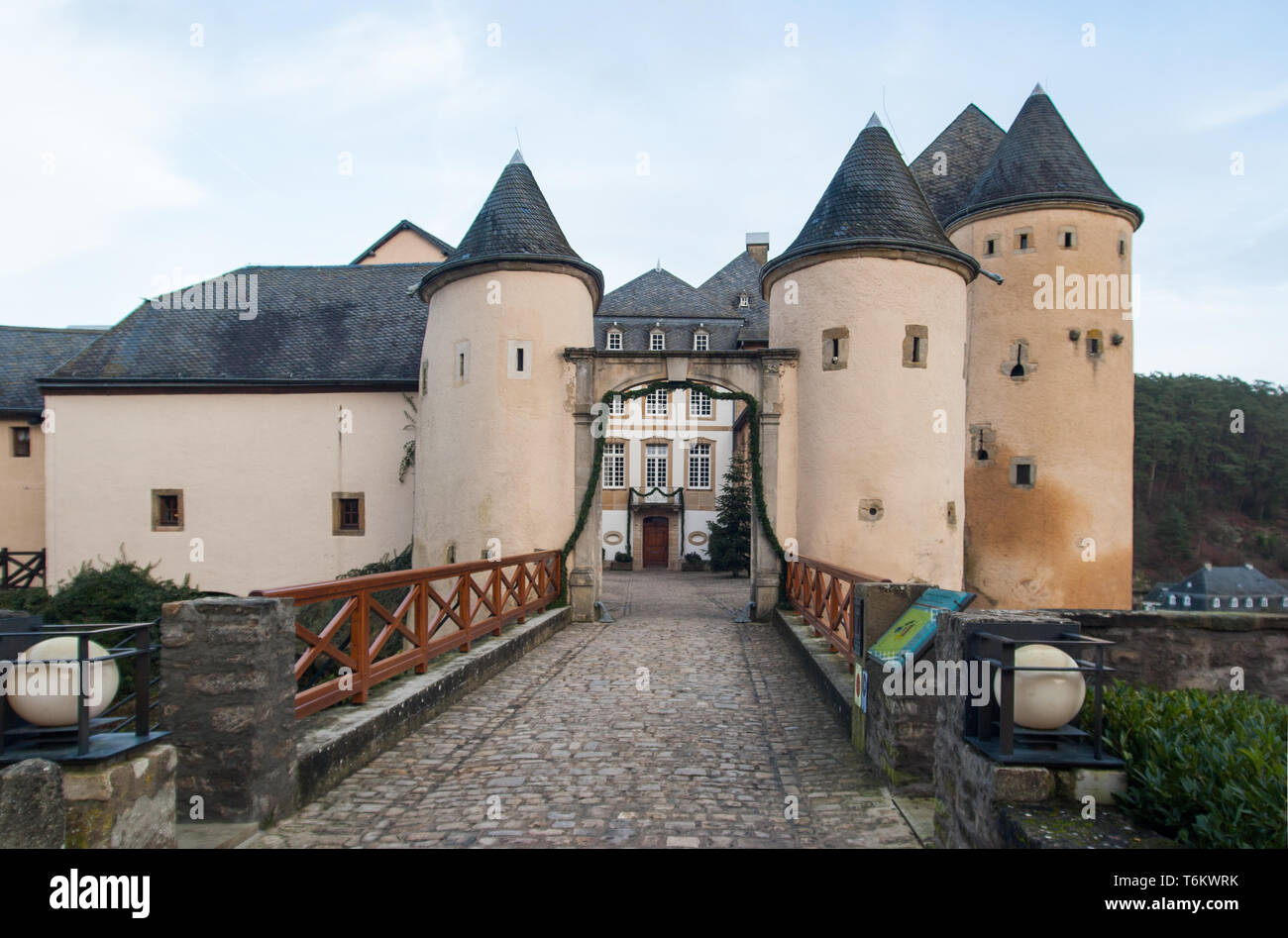 Castle in Bourglinster Stock Photo - Alamy