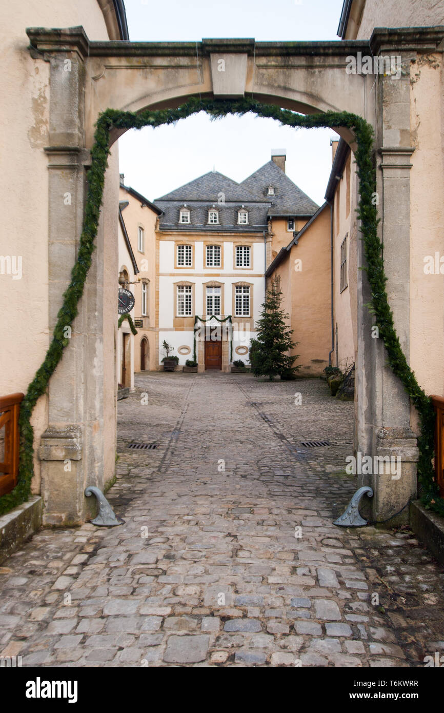 Castle in Bourglinster Stock Photo - Alamy