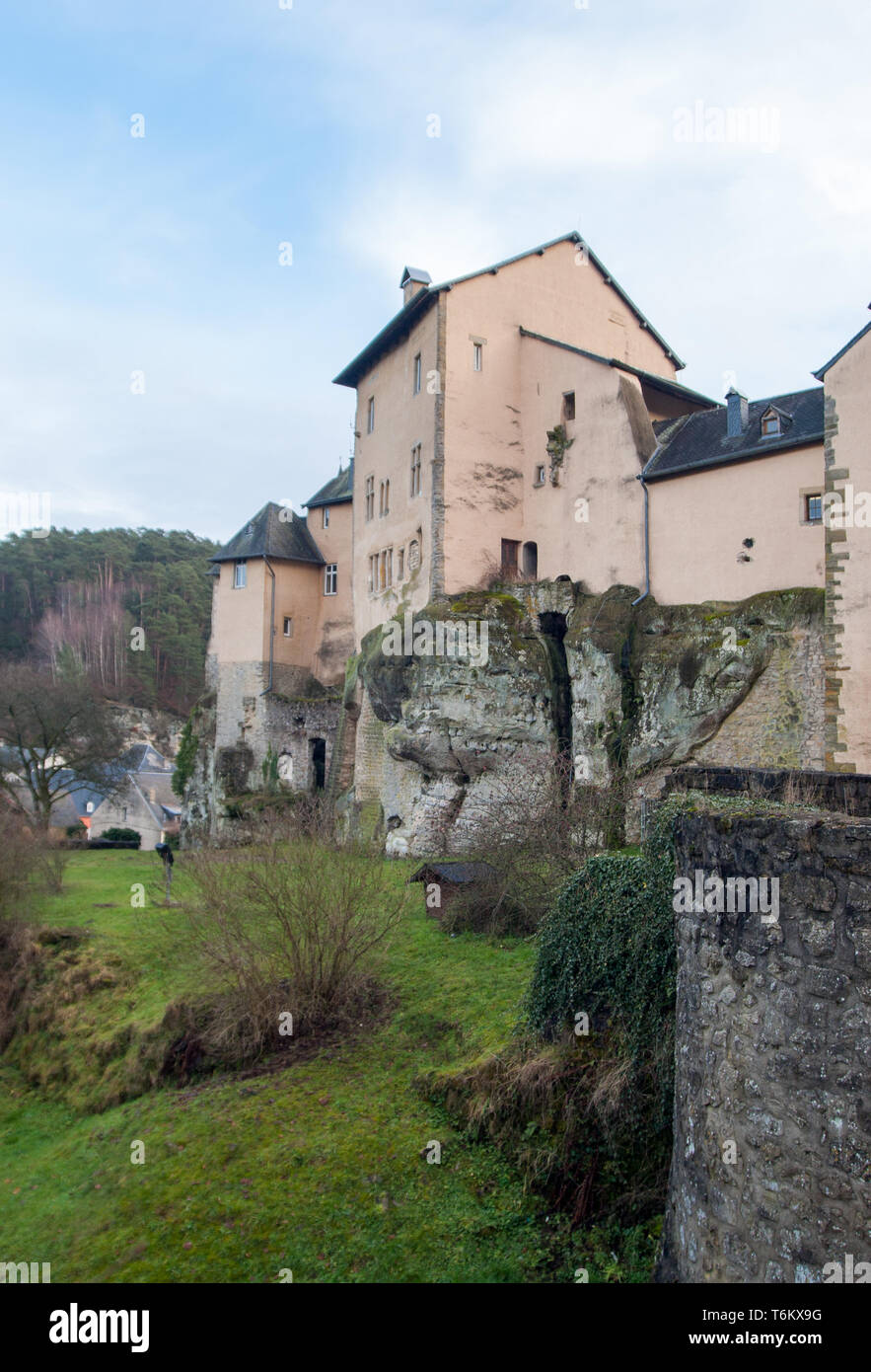 Castle in Bourglinster Stock Photo - Alamy