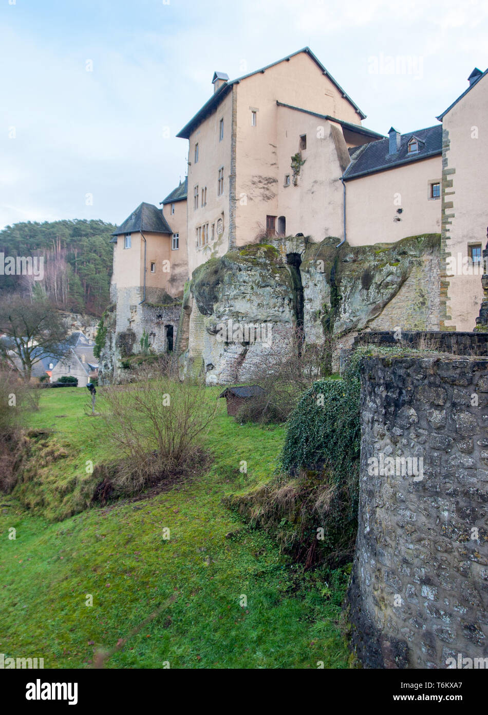 Castle in Bourglinster Stock Photo - Alamy